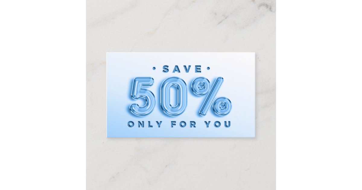 QR CODE 50%OFF DISCOUNT PROMOTIONAL INSERT | Zazzle