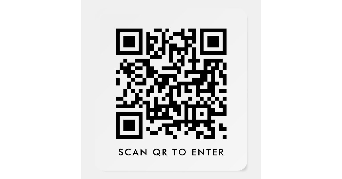 QR Code Access Control | Door Lock Entry System Foam Board | Zazzle