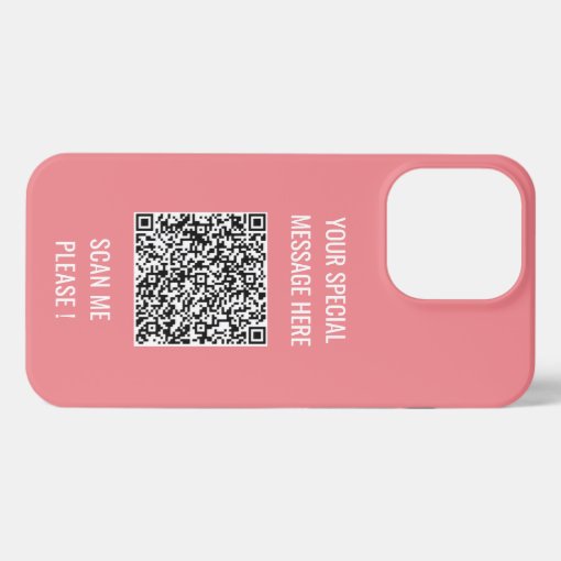 QR Code Add Special Message Romantic Surprise Gift iPhone Case | Zazzle