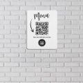 QR Code Add Your Logo Restaurant Menus Door Sign | Zazzle