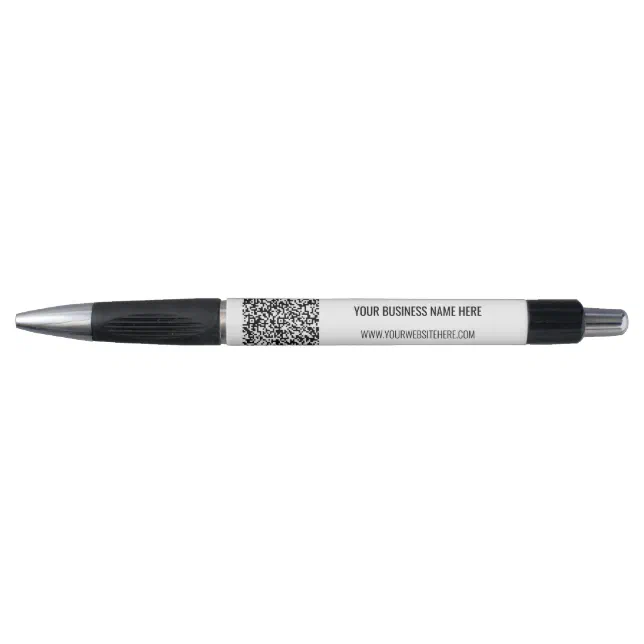 QR Code and Custom Text Business Promotional Pen | Zazzle
