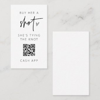 QR Code Bachelorette Party Drink Scan Card Game | Zazzle