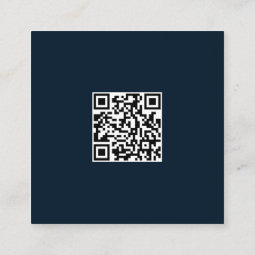 QR Code Beauty Salon Photo Business Square Business Card | Zazzle