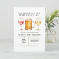 QR Code Beer Wine Brewery Couples Shower Invitation | Zazzle