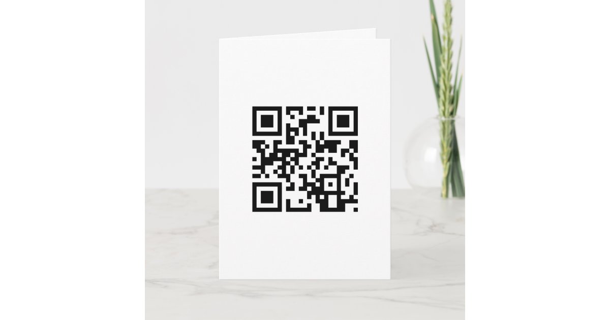 QR code birthday on white Card | Zazzle QR code birthday on white Card | Zazzle