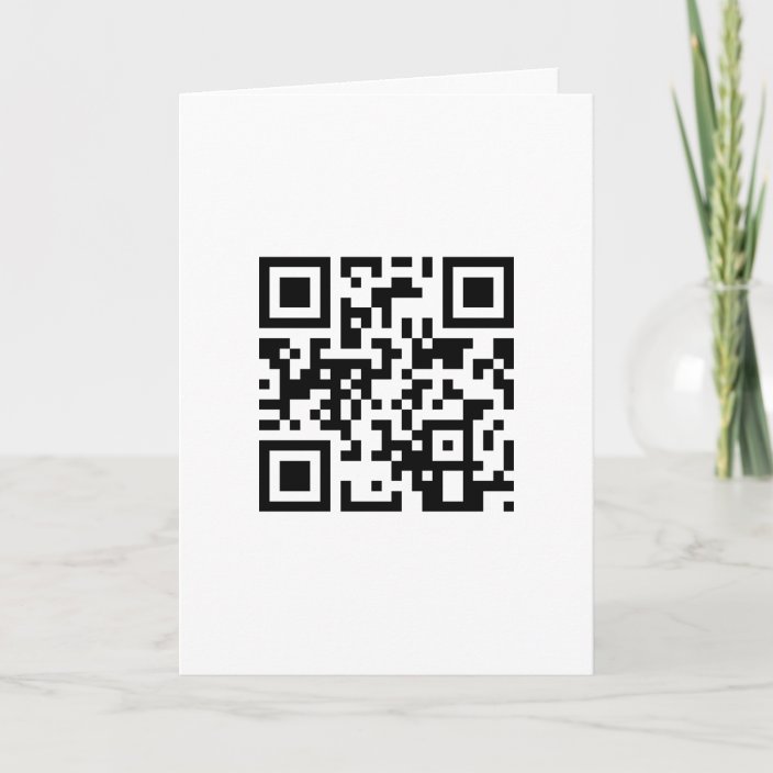 QR code birthday on white Card | Zazzle.com