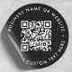 QR Code | Black Modern Minimalist Business Classic Round Sticker | Zazzle