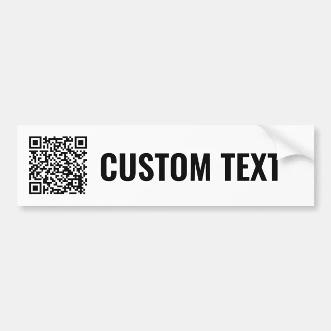 QR Code Bumper Sticker | Zazzle