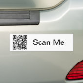 QR Code Bumper Sticker | Zazzle