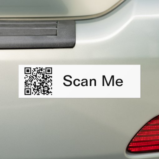 QR Code Bumper Sticker | Zazzle