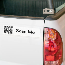 QR Code Bumper Sticker | Zazzle