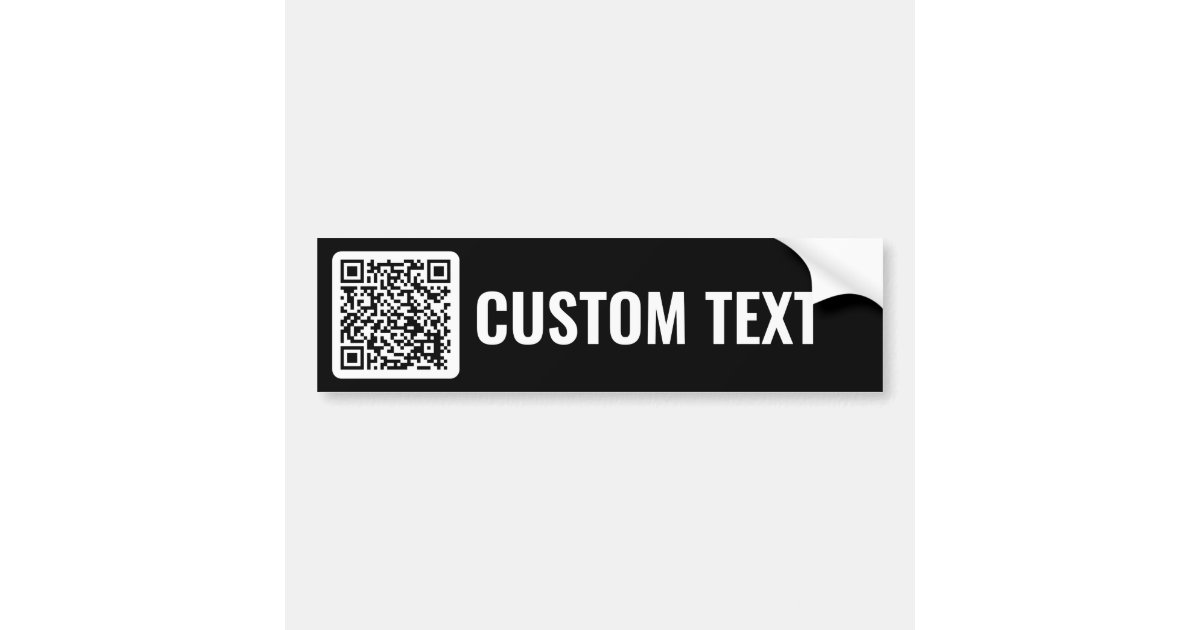 QR Code Bumper Sticker | Zazzle