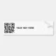 QR Code Bumper Sticker Template | Zazzle