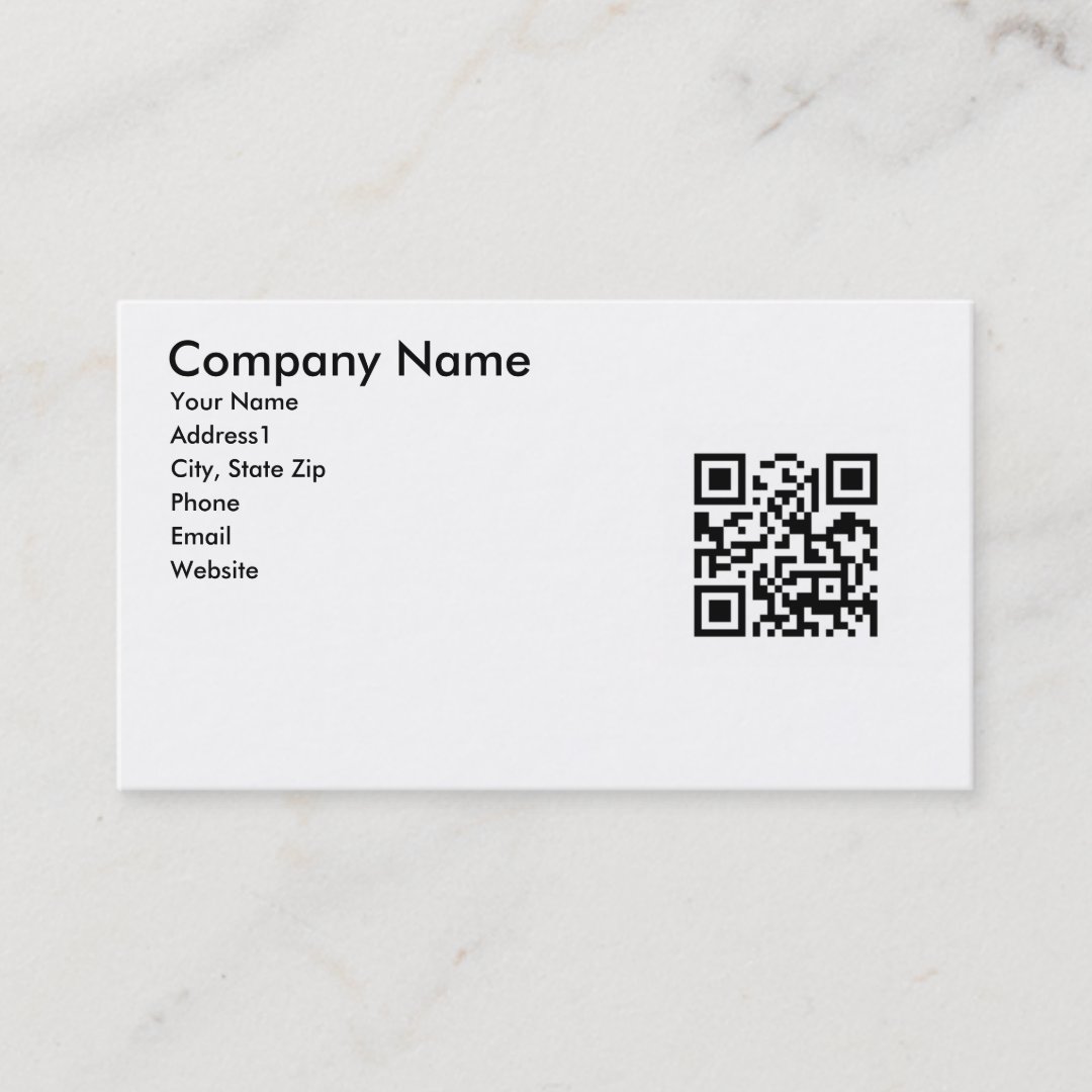 QR Code Business Card | Zazzle