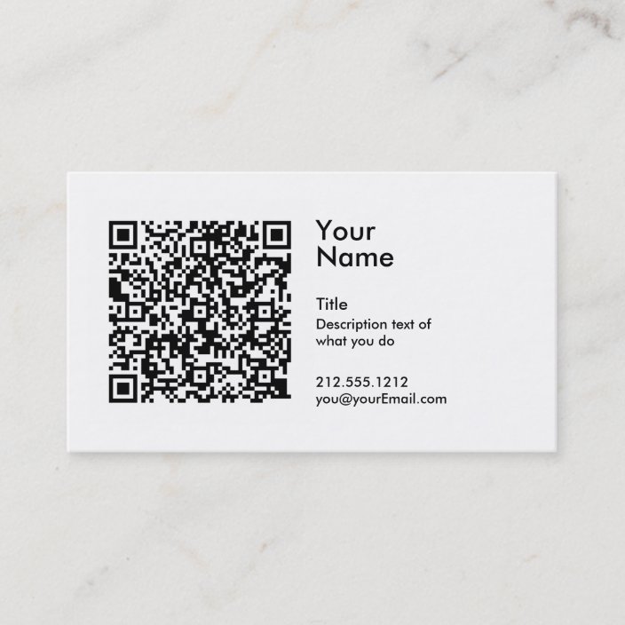 QR Code Business Card | Zazzle.com