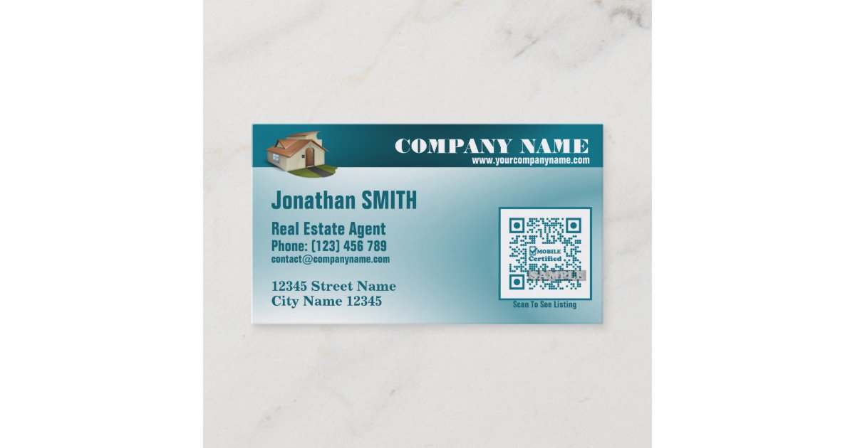 QR code business card (Custom QR code offered) | Zazzle