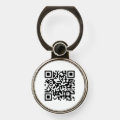 QR Code Business Corporate Minimalist Phone Ring Stand | Zazzle