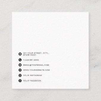 QR Code Business Logo Modern Minimalist Business Calling Card | Zazzle