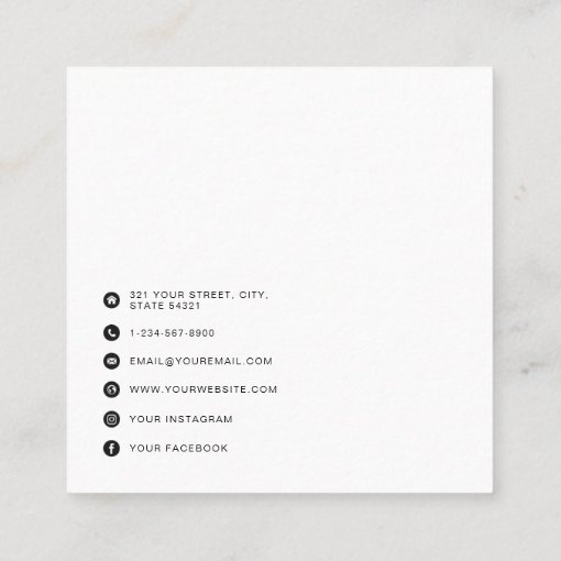 QR Code Business Logo Modern Minimalist Business Calling Card | Zazzle