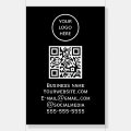 QR Code Business Logo Professional Black Foam Board | Zazzle