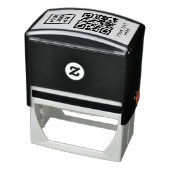 QR Code Business Logo Professional Modern Self-inking Stamp | Zazzle