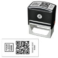 QR Code Business Logo Professional Modern Self-inking Stamp | Zazzle