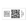QR Code Business Logo Professional Modern Self-inking Stamp | Zazzle