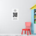 QR Code | Business Logo Professional Simple White Poster | Zazzle
