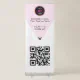 QR Code | Business Logo Scan Me Blush Pink Retractable Banner | Zazzle