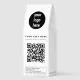 QR Code Business Logo White Minimalist Business Roasted Coffee | Zazzle