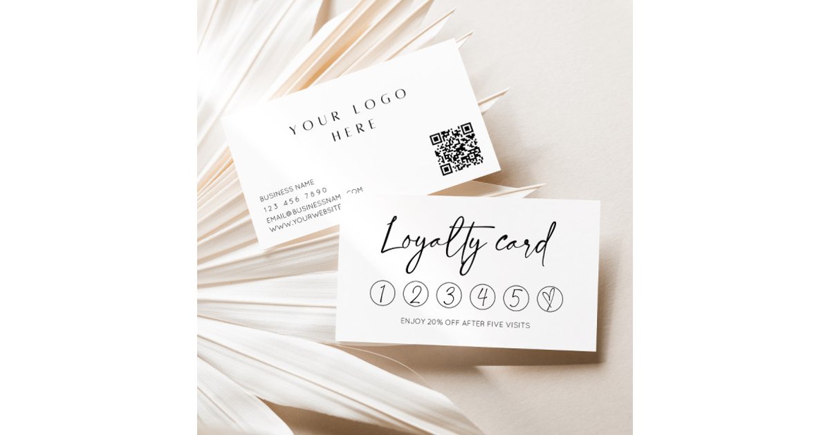 QR Code Business Loyalty Card | Zazzle