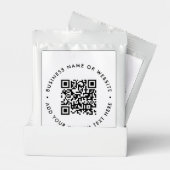 QR Code | Business Minimalist Simple White Hot Chocolate Drink Mix | Zazzle