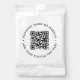 QR Code | Business Minimalist Simple White Hot Chocolate Drink Mix | Zazzle