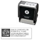 QR CODE business name custom text promotional Self-inking Stamp | Zazzle