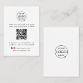 QR Code Business Website Scan Me Social Media Logo Business Card | Zazzle