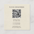 QR Code Butterfly Botanical Square Business Card | Zazzle