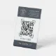 QR Code Check-In | Business Logo Contactless Pedestal Sign | Zazzle