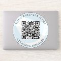 QR Code Cleaning Service Business Car Vinyl Decal | Zazzle