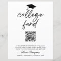 QR Code Collage Fund Graduation Party Sign | Zazzle