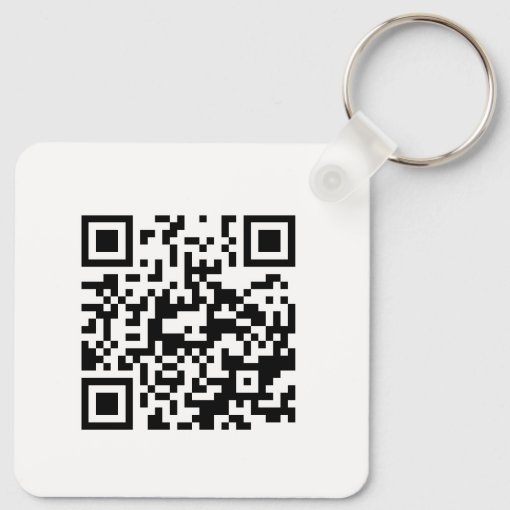 QR Code Company Business Logo Promotional Keychain | Zazzle