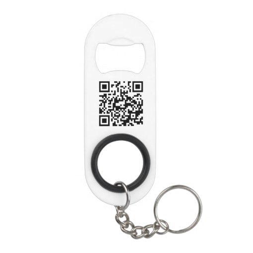 QR Code Company Business Logo Promotional Keychain Bottle Opener | Zazzle