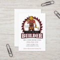 QR Code Construction Builder Professional Vertical Business Card | Zazzle