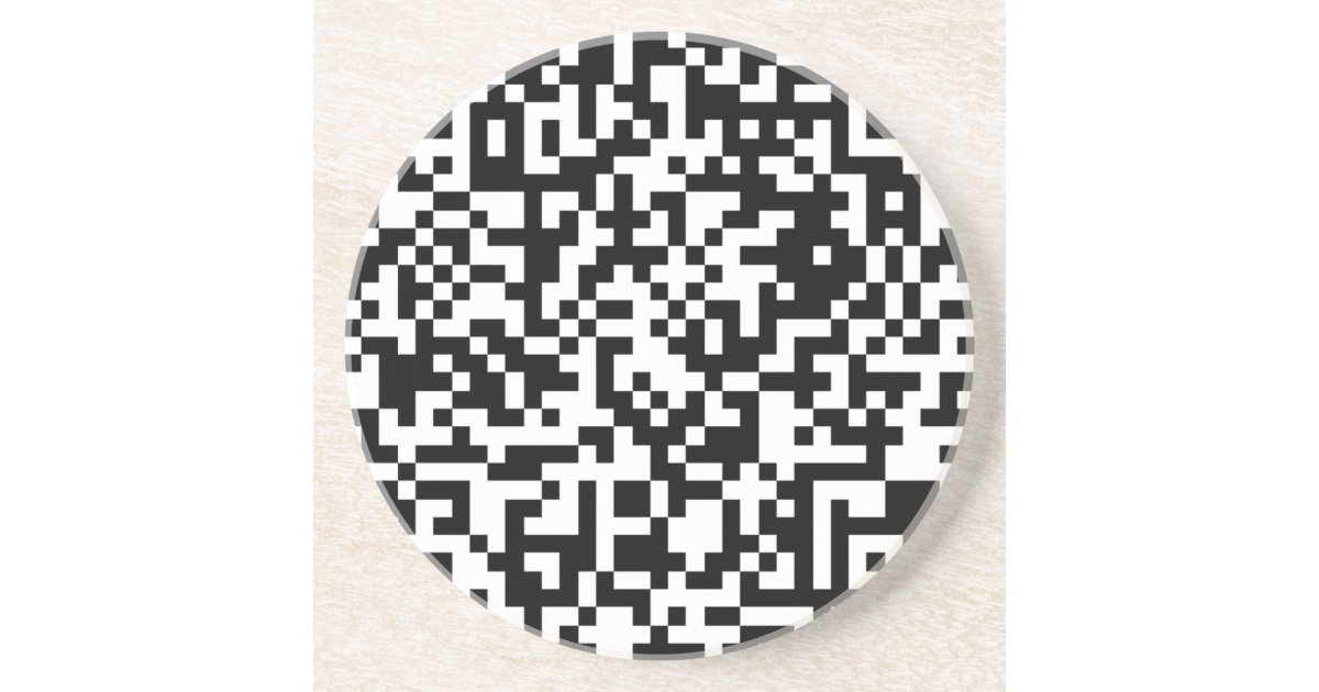 QR code design Coaster | Zazzle