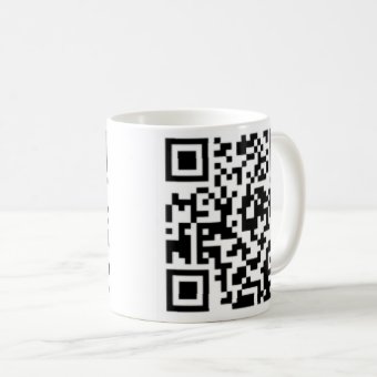 QR code Design Coffee Cup- Best on Black or Light Coffee Mug | Zazzle