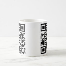 QR code Design Coffee Cup- Best on Black or Light Coffee Mug | Zazzle