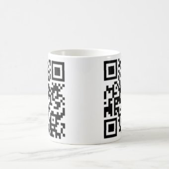 QR code Design Coffee Cup- Best on Black or Light Coffee Mug | Zazzle