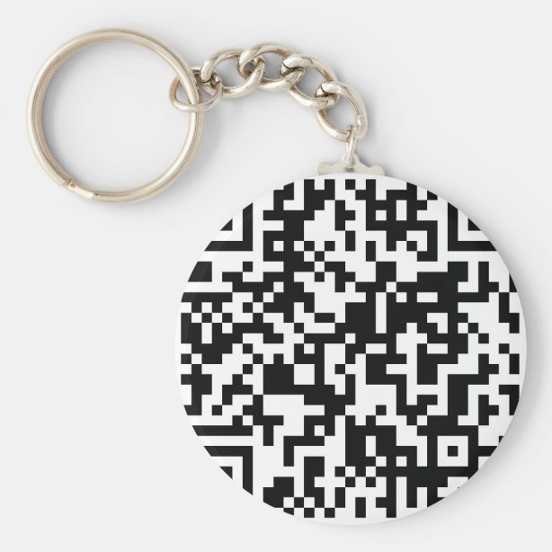 Qr Code Keychains - No Minimum Quantity | Zazzle