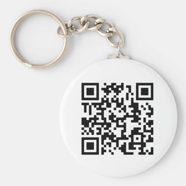 Qr Code Keychains - No Minimum Quantity | Zazzle