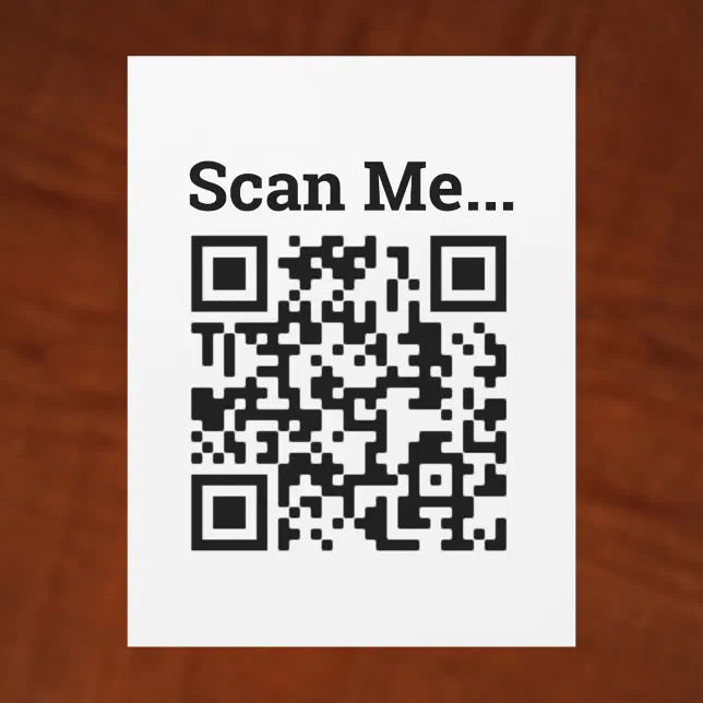 QR Code Design Magnetic Card | Zazzle