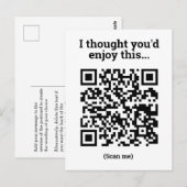 QR Code Design Postcard | Zazzle